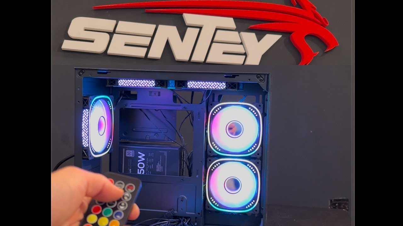 UNBOXING A10 Gabinete Gamer Sentey GS-8000, argb, pwm, controladora rgb ...