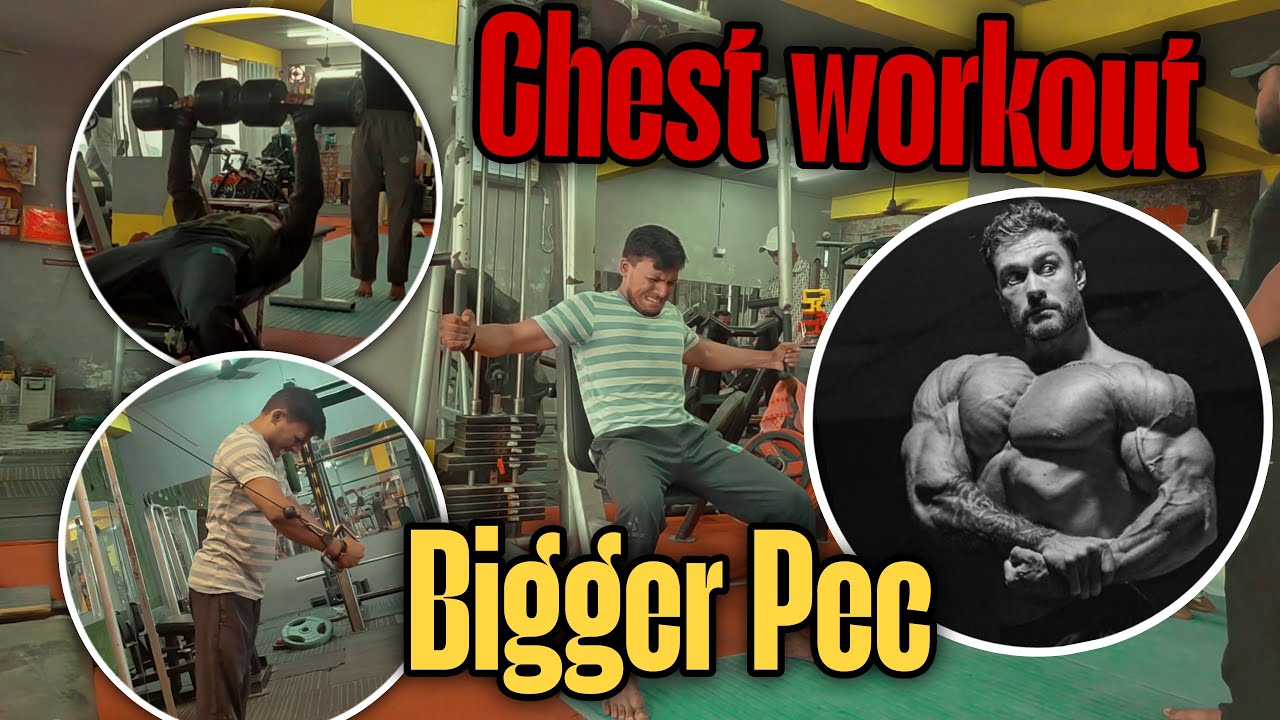 Chest workout for bigger Pec muscles | cbum chest workout - YouTube
