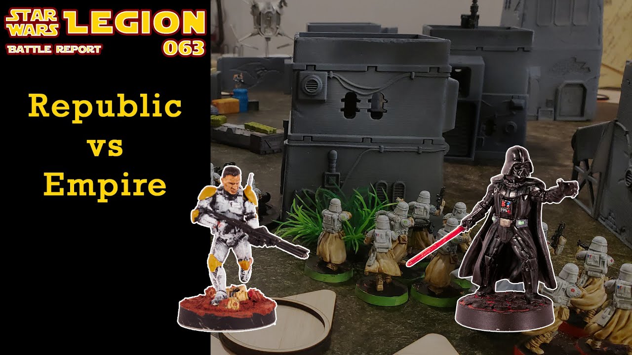Star Wars Legion Battle Report 063 - Republic vs Empire Blizzard Force ...