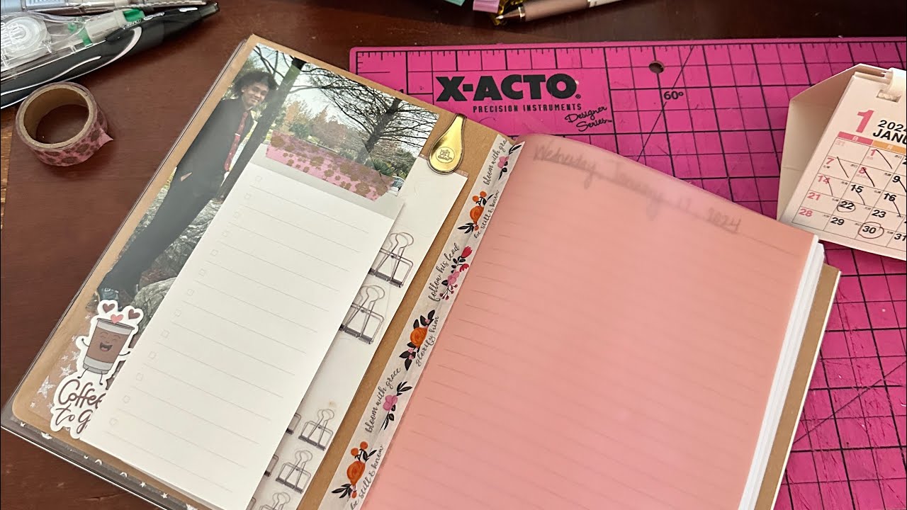 DIY Clear Cover & A5 Notebook Setup - Planner Project - YouTube