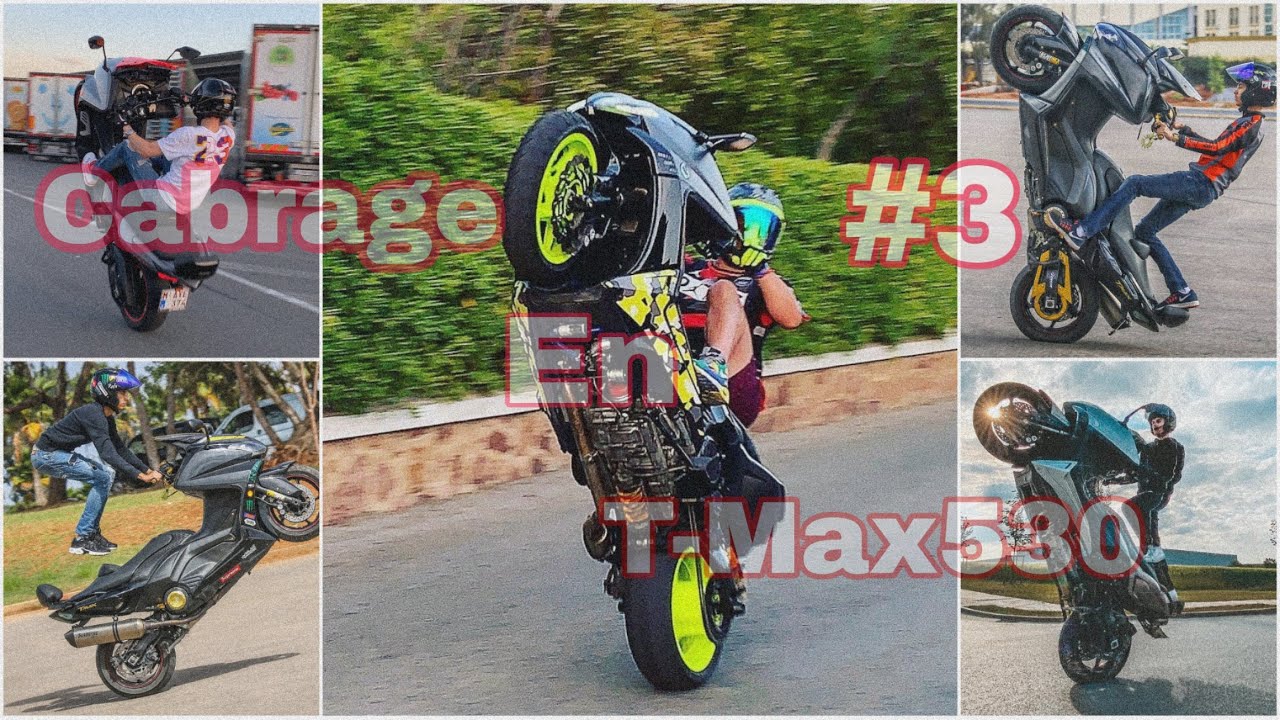Cabrage T-Max530 / wheelings - fun 2020 #3 - YouTube