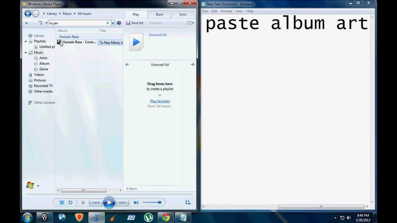 How To Set A Album Art To Any Song With Windows Media Player YouTube How To Set A Album Art To Any Song With Windows Media Player YouTube