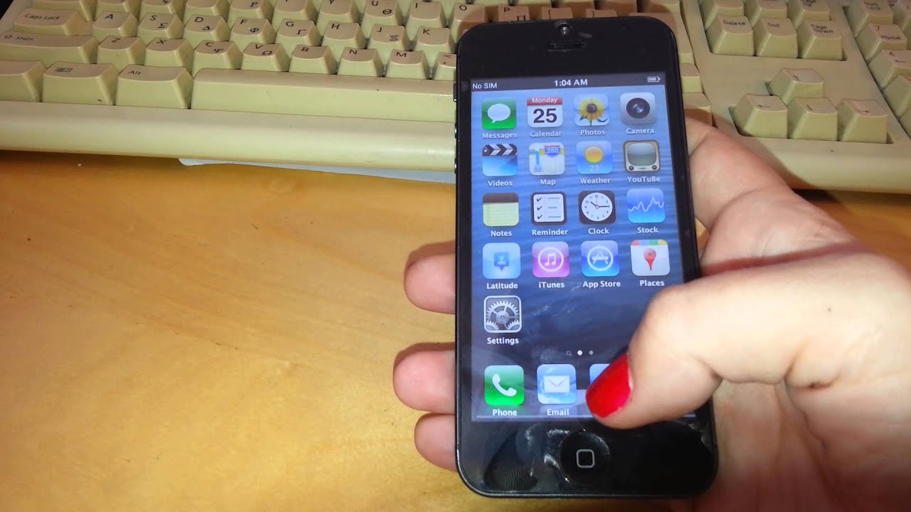 iphone 5 with android software! - YouTube