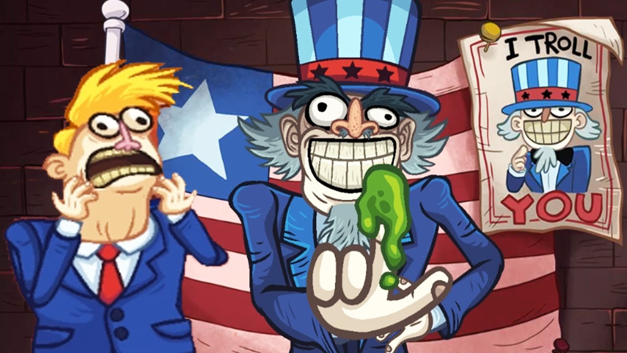 Troll Face Quest USA Adventure All Series - Funny Trump Master of ...
