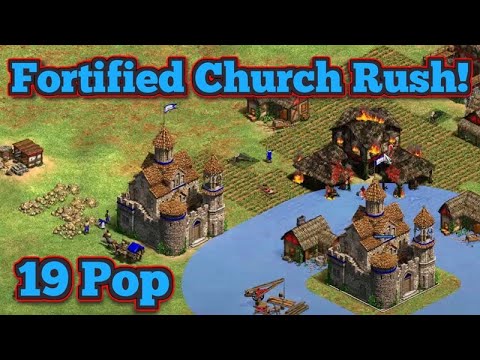 Fortified Church Rush Build Order Concept! 20 Pop Fortified Church Rush ...