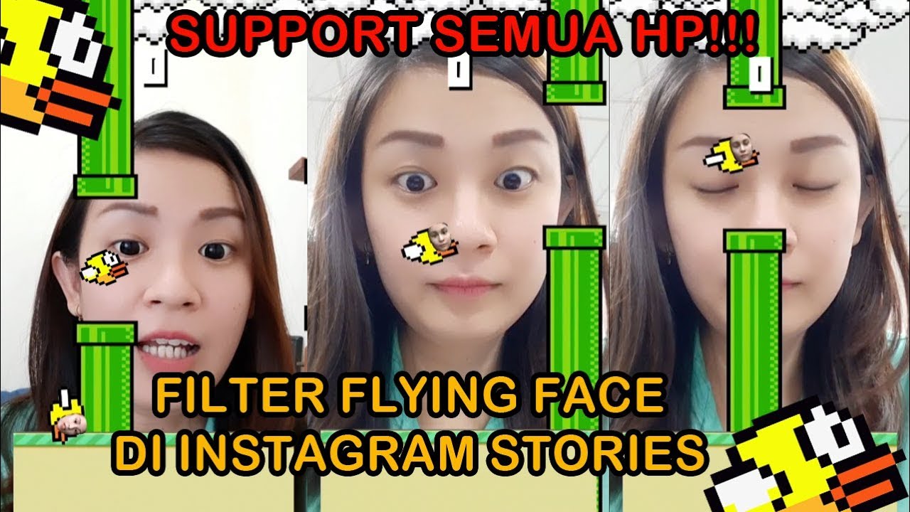 PASTI BERHASIL!!🔥 CARA MENAMBAHKAN FILTER FLYING FACE DI INSTAGRAM ...