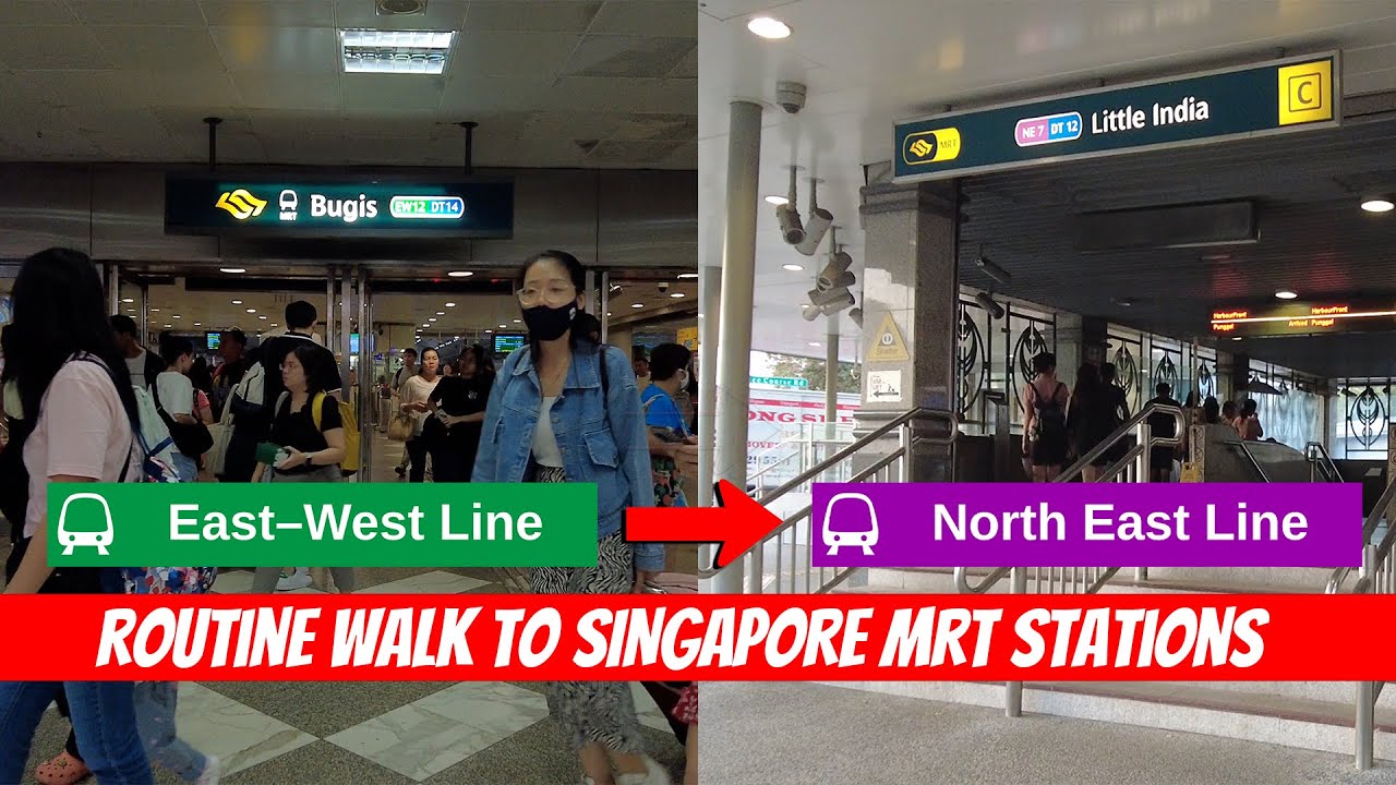 Guide for Tourist | Bugis to Little India MRT | Green to Purple Line ...
