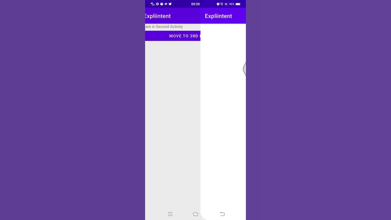 Explicit Intent In Android Tutorials Androindian Youtube