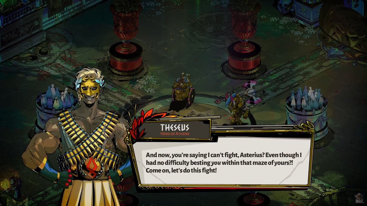 All Theseus In-Game Character Dialogue | Hades 94-Run Playthrough - YouTube