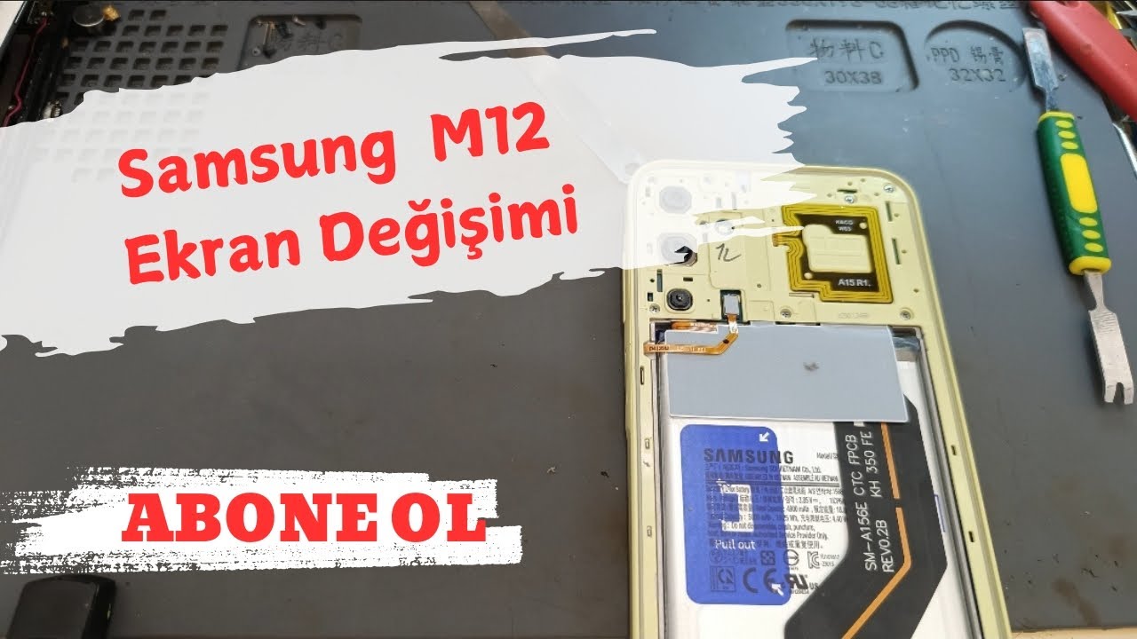 Samsung M12(M127F) Ekran Değişimi/Samsung M12(M127F) Screen Replacement ...