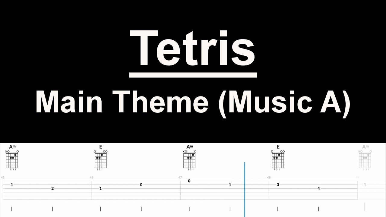 Tetris - Main Theme (Guitar Tutorial + Tab) - YouTube
