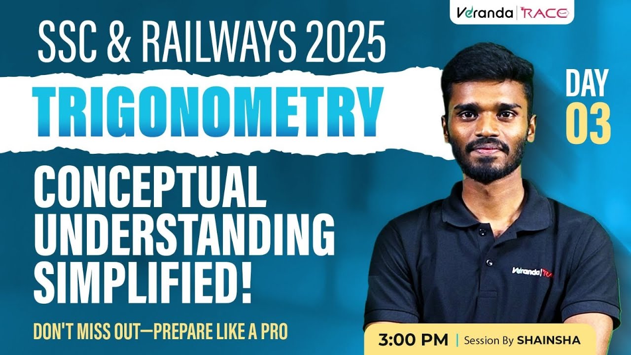 SSC & RRB 2025 | TRIGONOMETRY | CONCEPTUAL UNDERSTANDING SIMPLIFIED ...