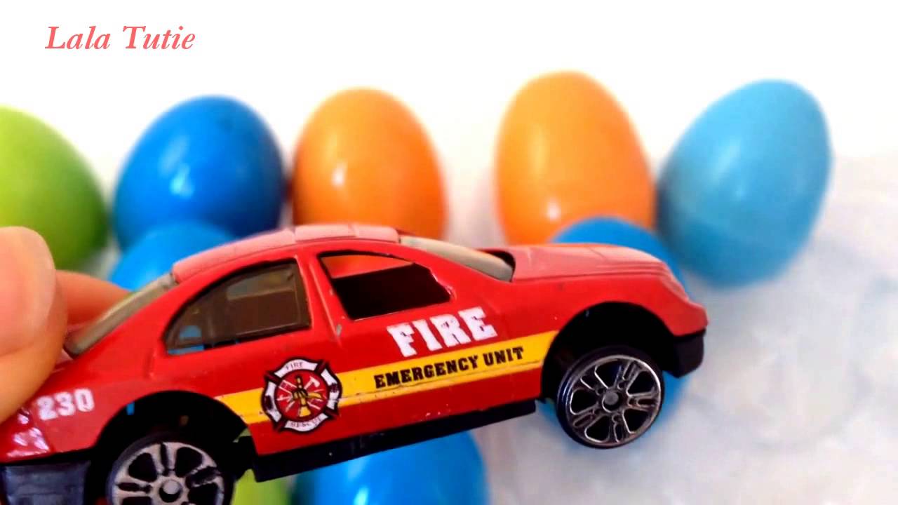 18 Surprise Eggs Mini Cars مفاجأت سيارات - YouTube