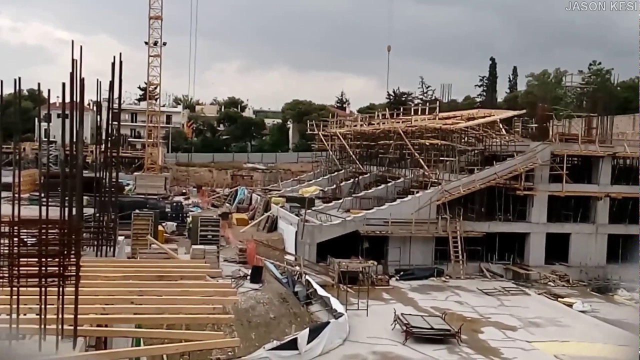Εργα για το γηπεδο της ΑΕΚ 07/05/2018 - YouTube