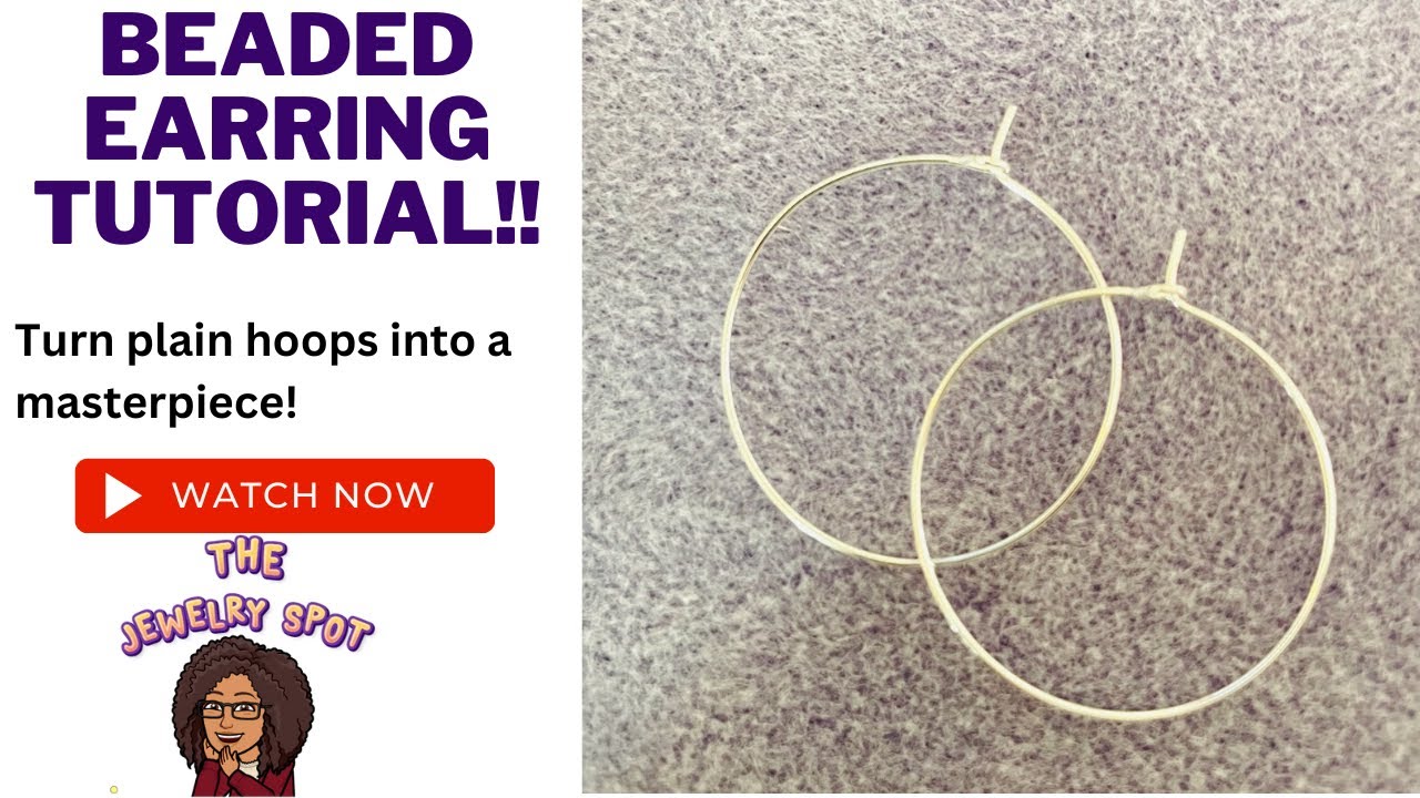 DIY Beaded Hoop Earrings, Make Colorful Hoops With Small Seed Beads ...
