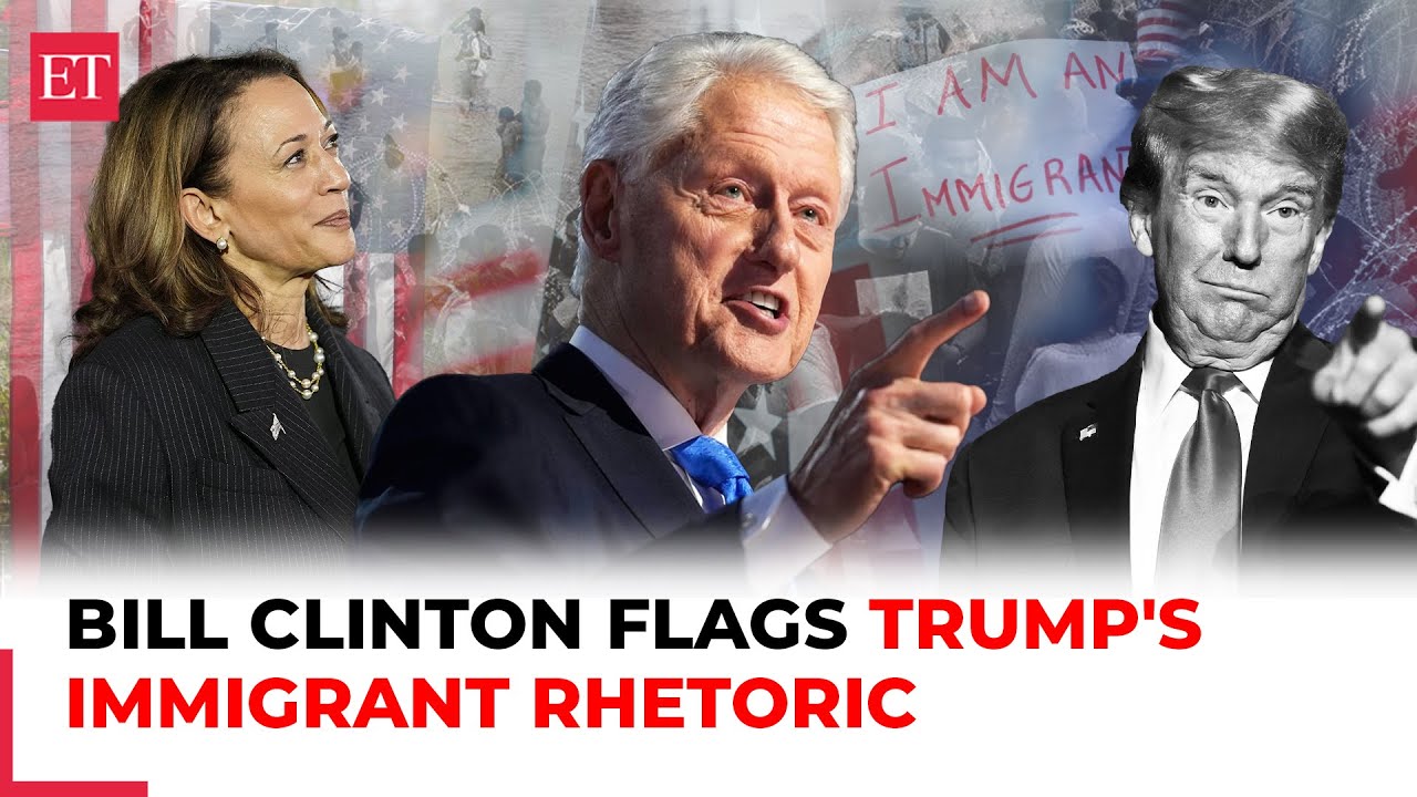 Bill Clinton jibe at Trump in Harris' rally: 'Laughing at immigrant ...
