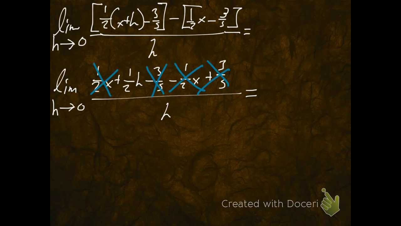 Limit Definition of the Derivative: 1st Degree Rational Polynomial ...