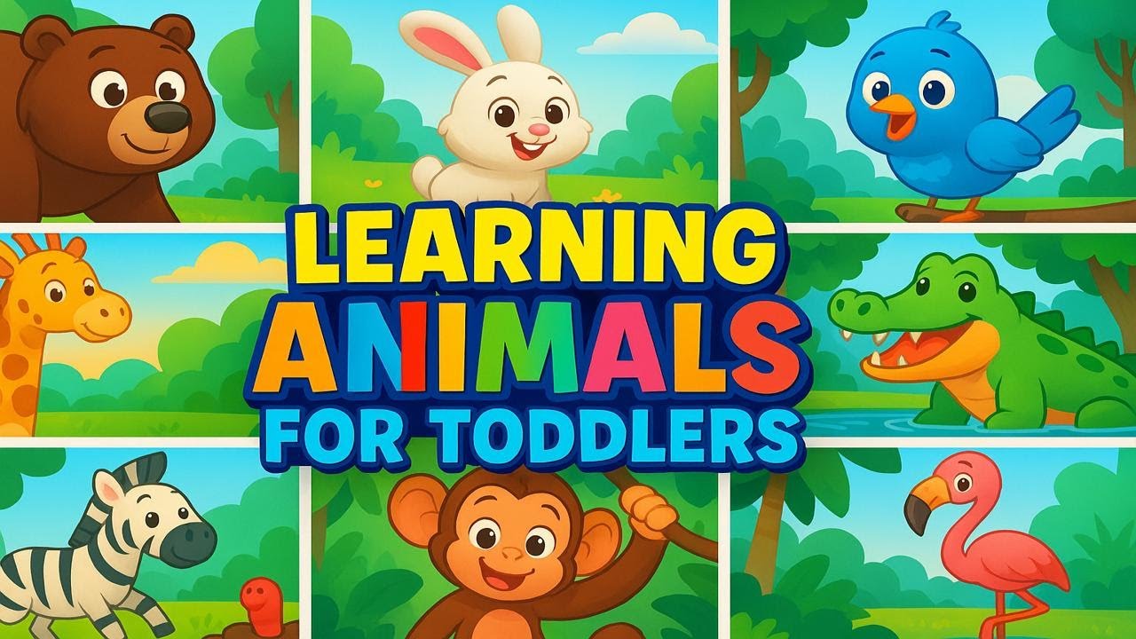 Learning Animals For Toddlers | Can You Spot All the Cute Animals in ...