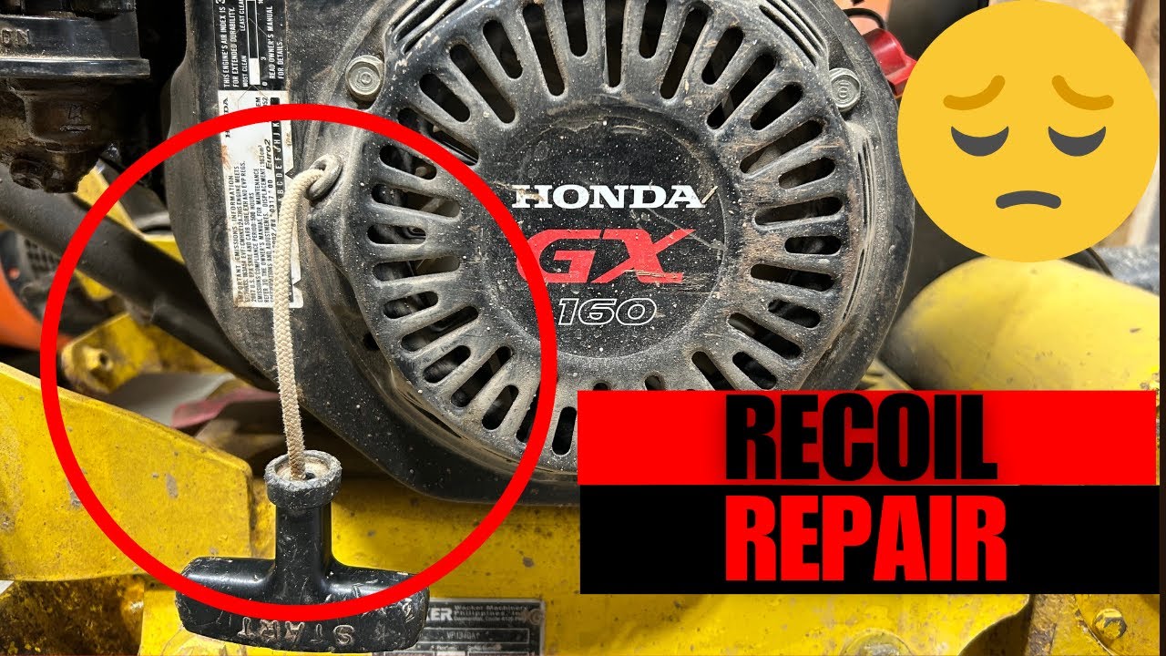 Honda GX Recoil Repair - Small Engine Recoil - Tips & Tricks - YouTube