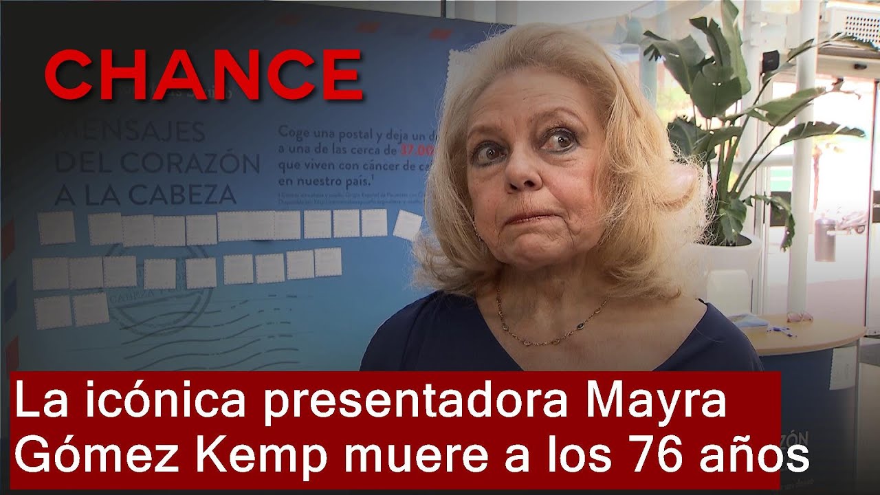 La icónica presentadora Mayra Gómez Kemp muere a los 76 años - YouTube