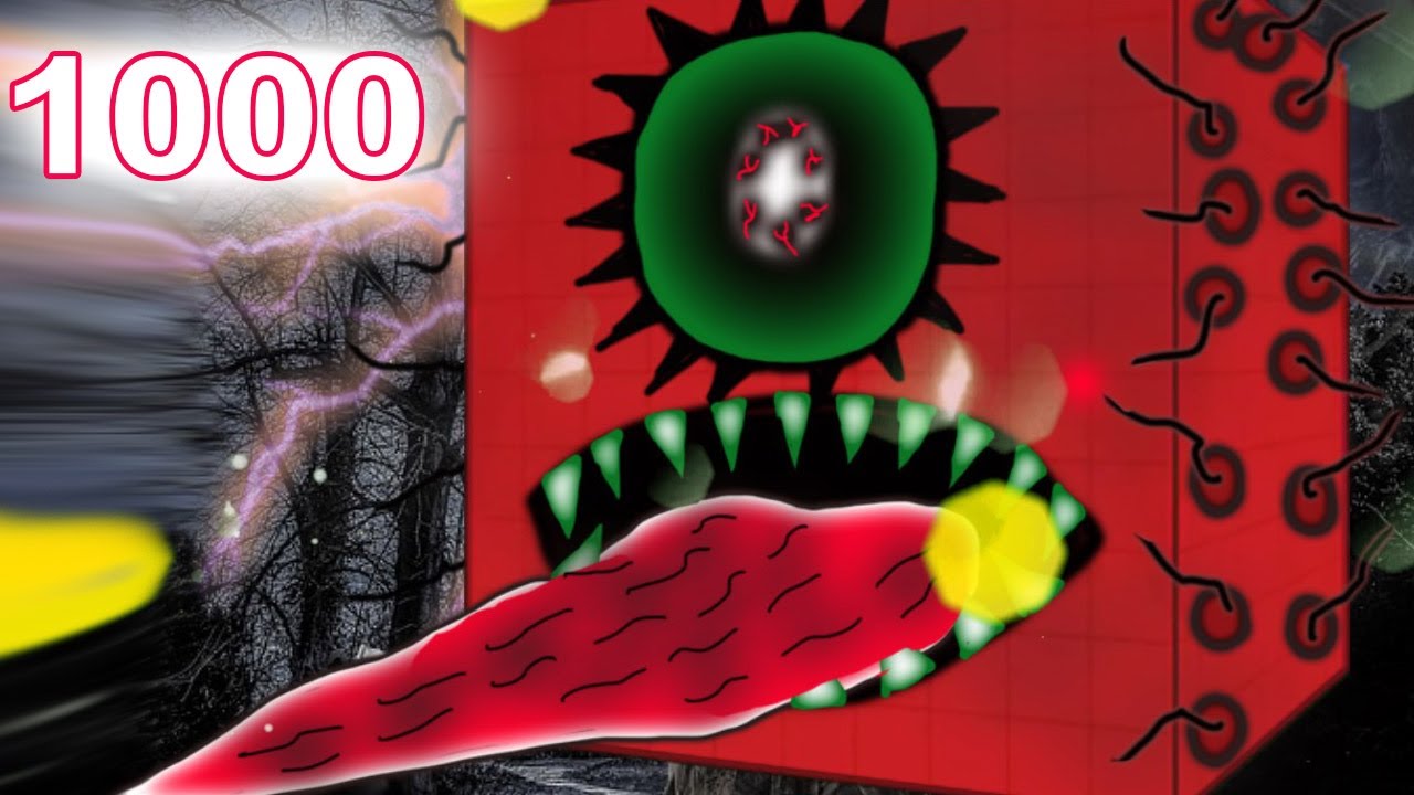 Numberblocks 1000 Appeared in a Scary Atmosphere - YouTube