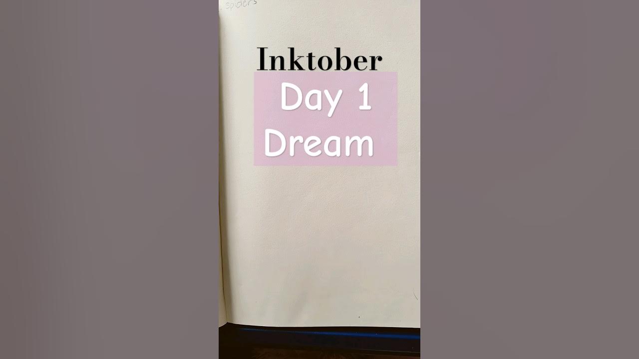 Inktober day one (dream💭🌟💫) || #art #oc #drawing #inktober #sketchbook - YouTube