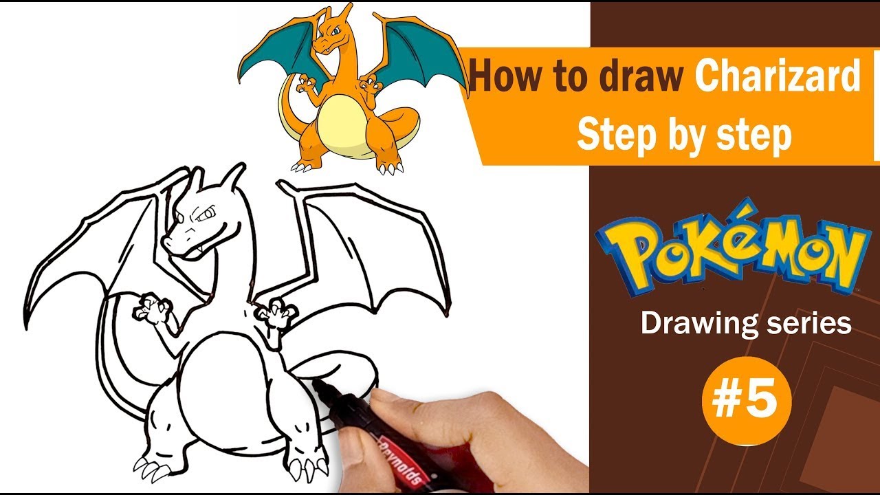 Online classes: How to draw charizard step by step Pokemon Drawing ...