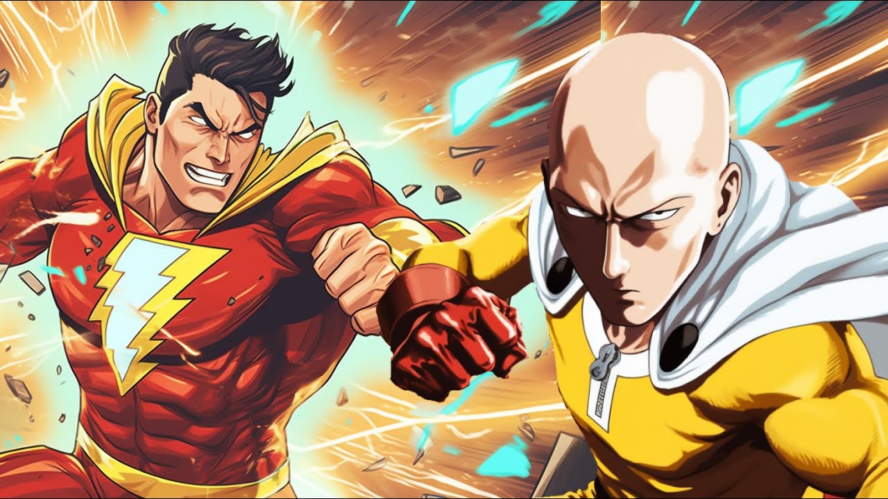 Shazam vs One Punch Man (Saitama): Titans Collide - YouTube