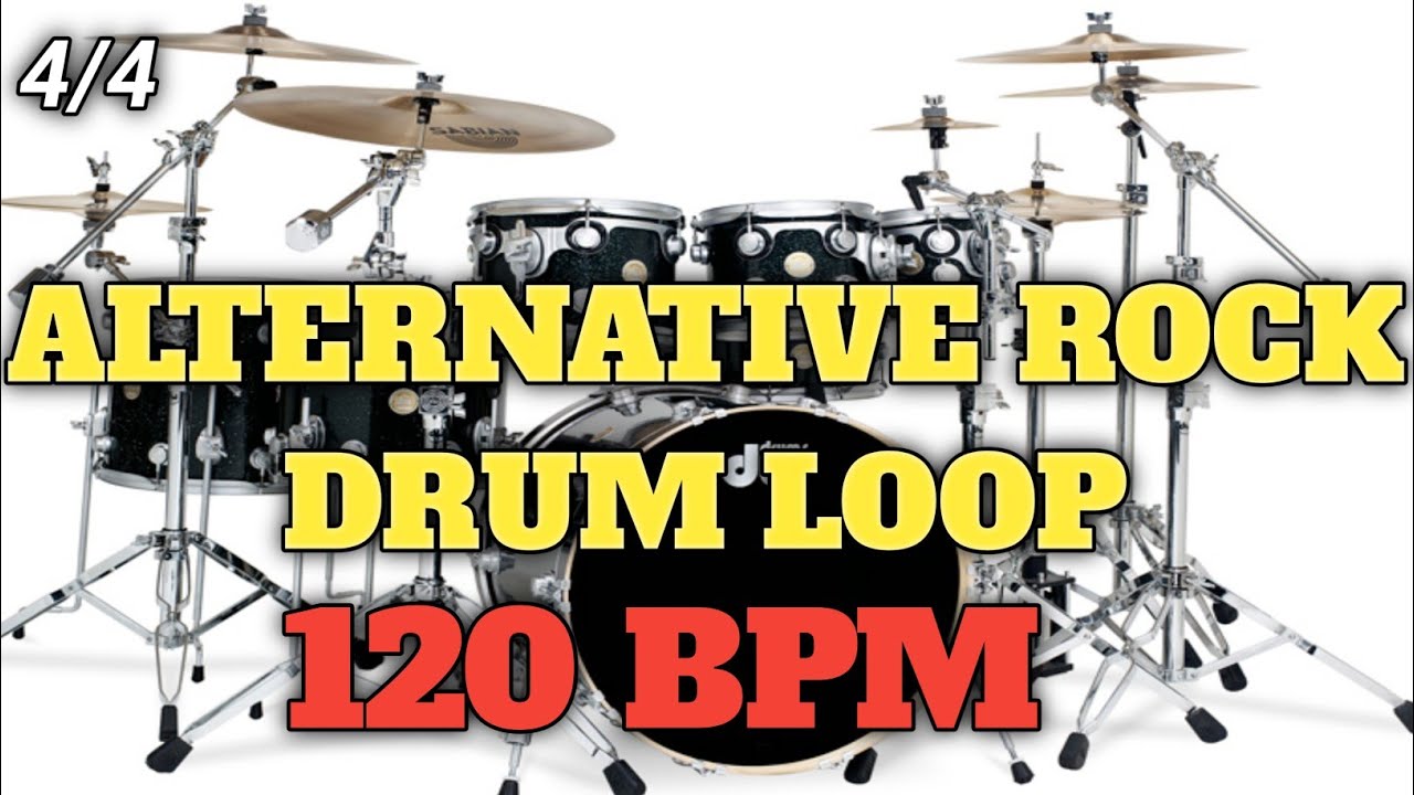 ALTERNATIVE ROCK DRUM LOOP | 120 BPM - YouTube