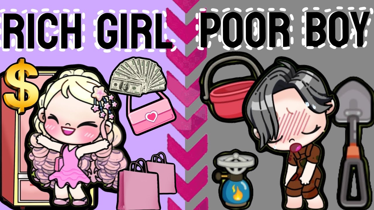 RICH GIRL AND POOR BOY/ LOVE STORY PART 1/ AVATAR WORLD 😍 - YouTube