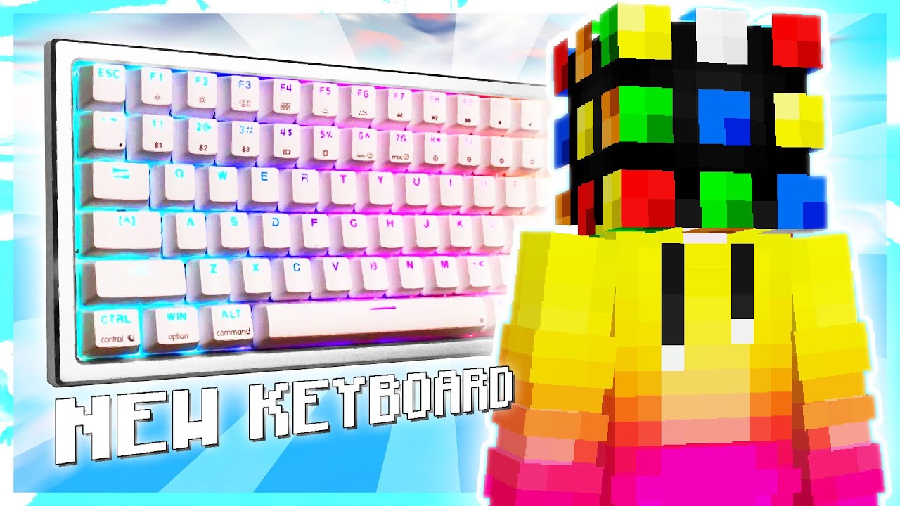 CONSEGUI un NUEVO TECLADO con TECLAS DE GOMA para MEJORAR EN MINECRAFT ...