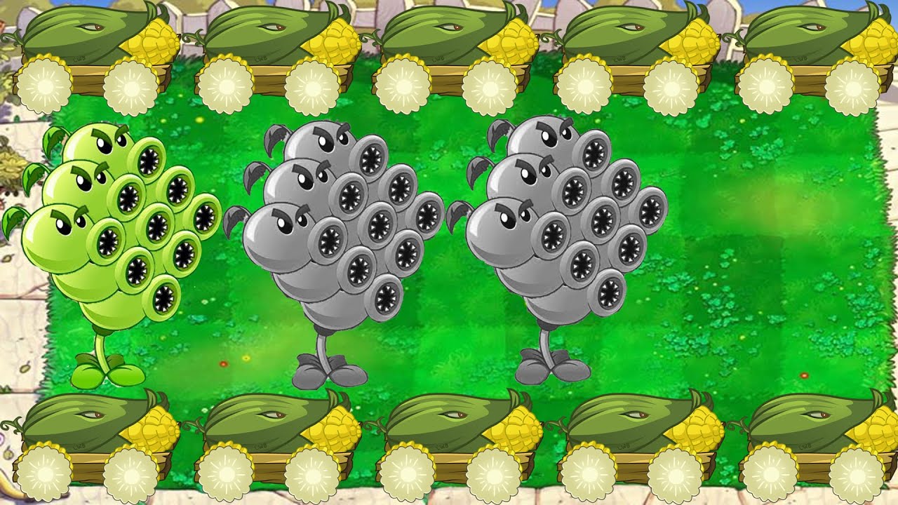 Plants vs Zombies Hack | Imitater Threepeater Threepeater Cob Cannon Vs ...