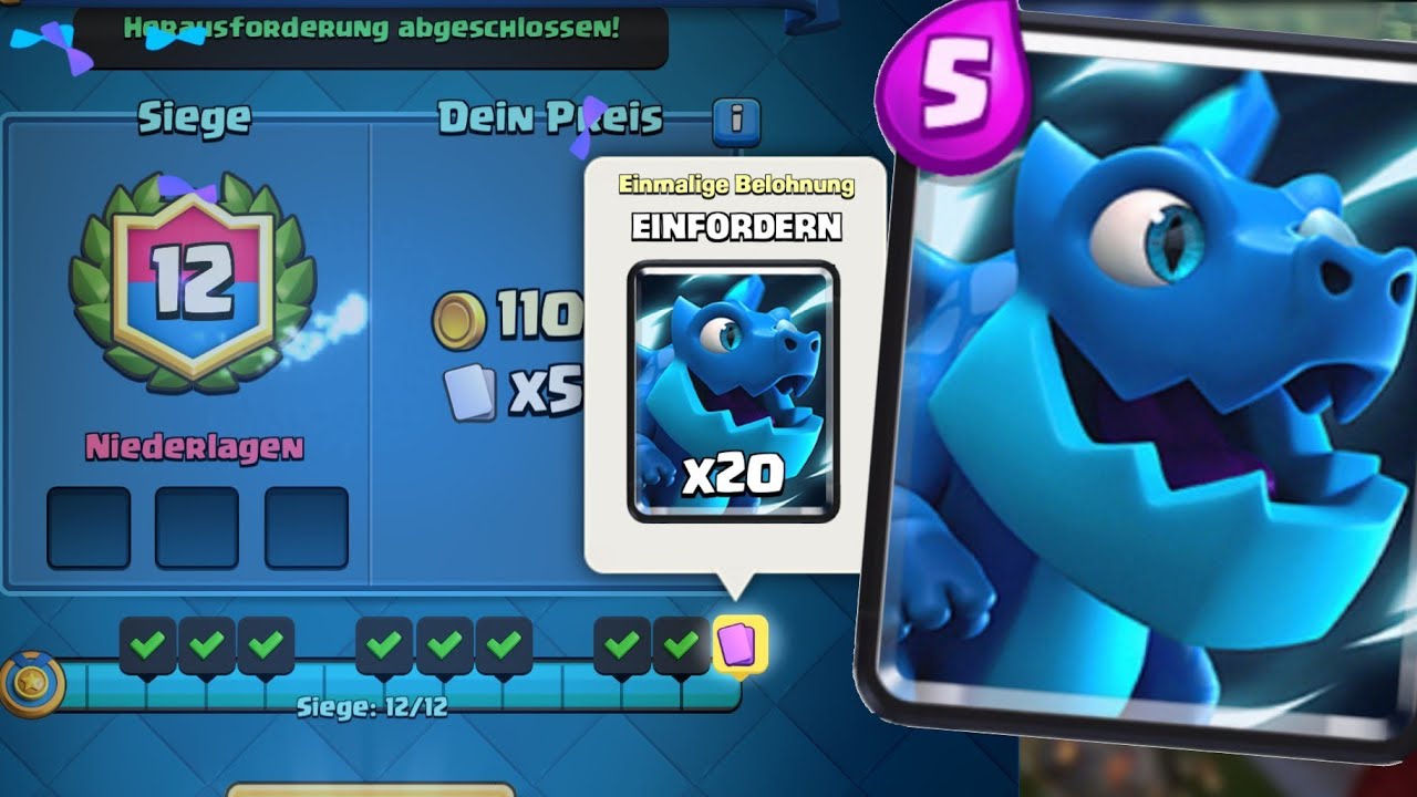 12 Siege ELEKTRODRACHE Challenge? ⚡ | Electro Dragon Challenge | Clash ...