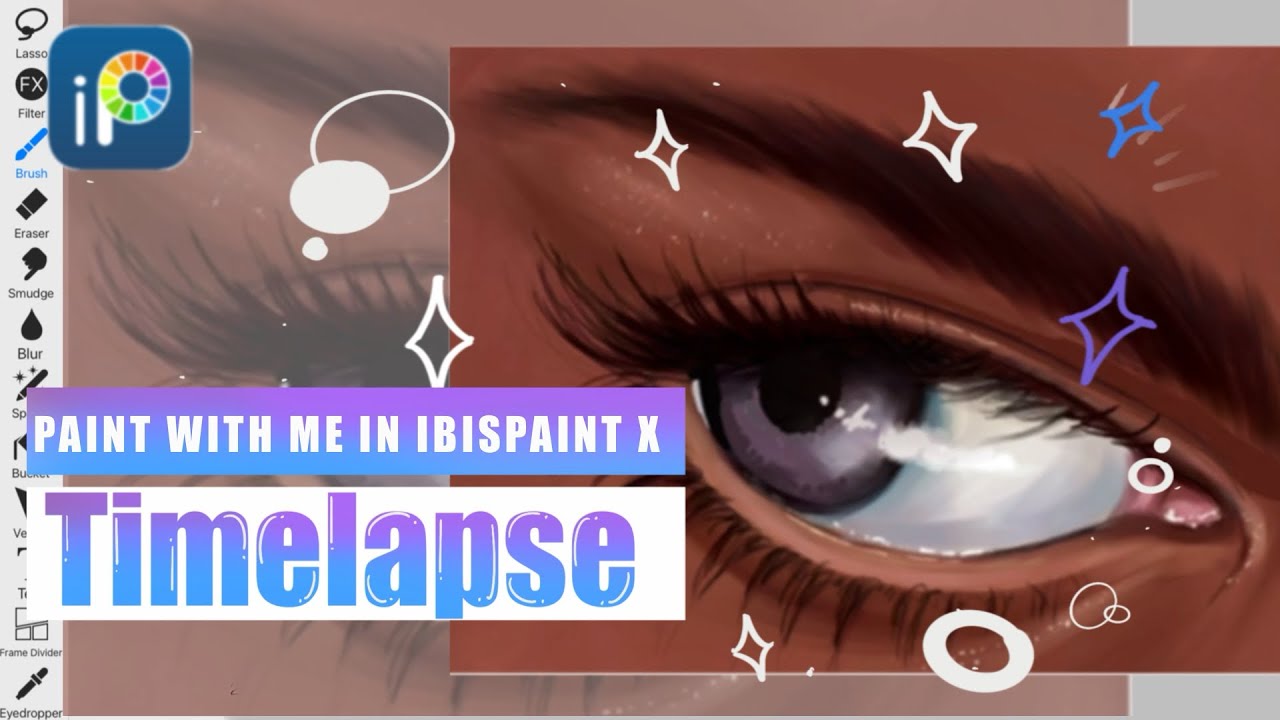 My Full Digital Painting Process in ibisPaint X | No Line Art?! Timelapse - YouTube