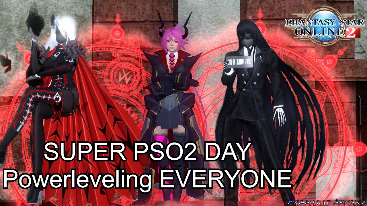 [JP] PSO2 - Last Powerleveling Session Stream. Everyone is getting to ...