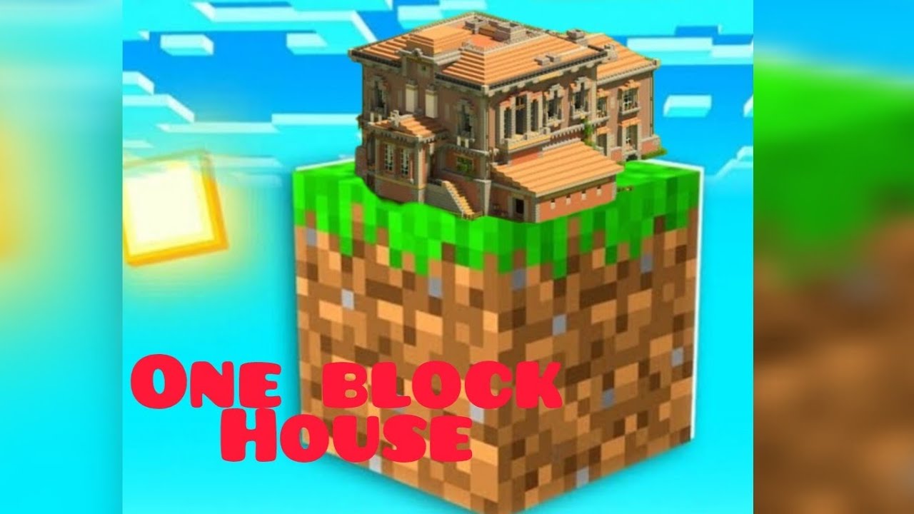 I created a house in minecraft one block #3 - YouTube