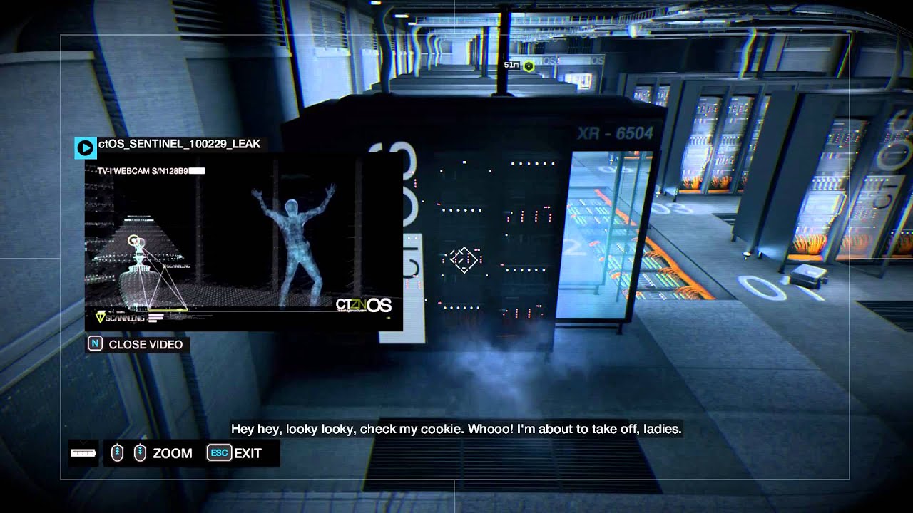 Watch Dogs | ctOS Sentinel The Webcam - YouTube