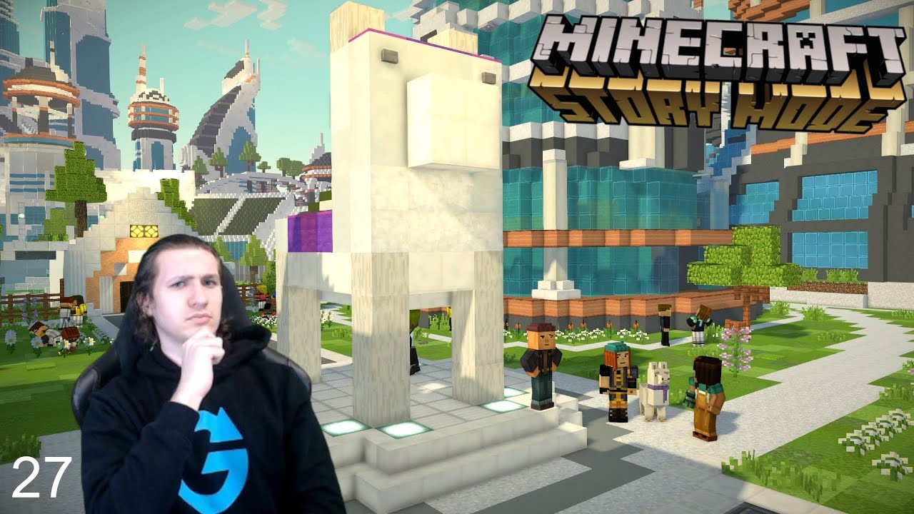 LLAMA CITY! | MINECRAFT STORY MODE #27 - YouTube