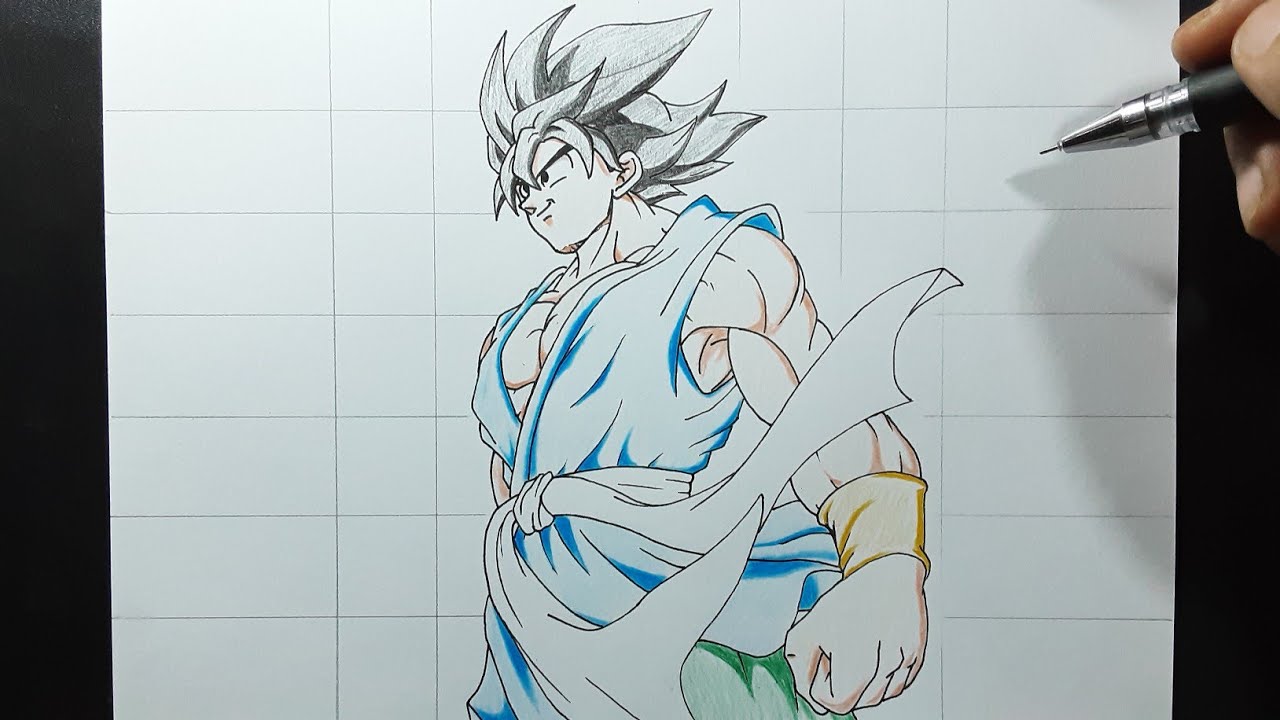 how to draw songoku - YouTube