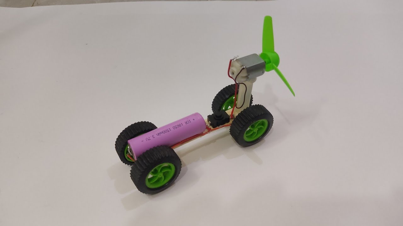 How to make a very easy DC motor car out of popsicle sticks - YouTube