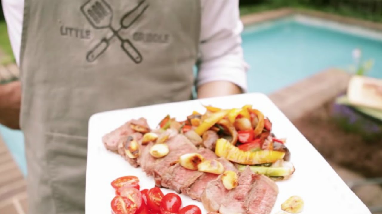 Teppanyaki Steak and Garlic-Seared Vegetables - YouTube