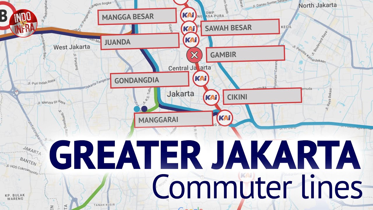 ANIMATION of all commuter train lines in greater Jakarta [update 2024 ...