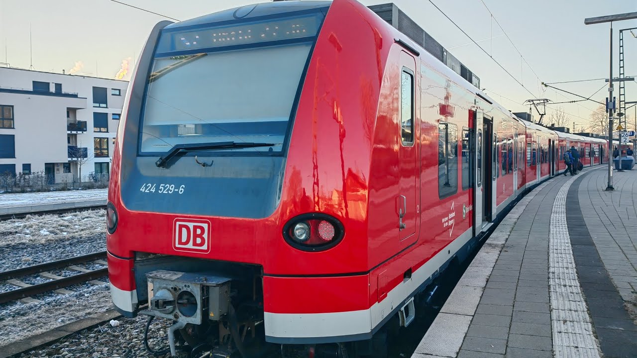 S-Bahn München, Mitfahrt auf der kompletten S7 von Wolfratshausen bis Hauptbahnhof Gl. 27-36 im ...