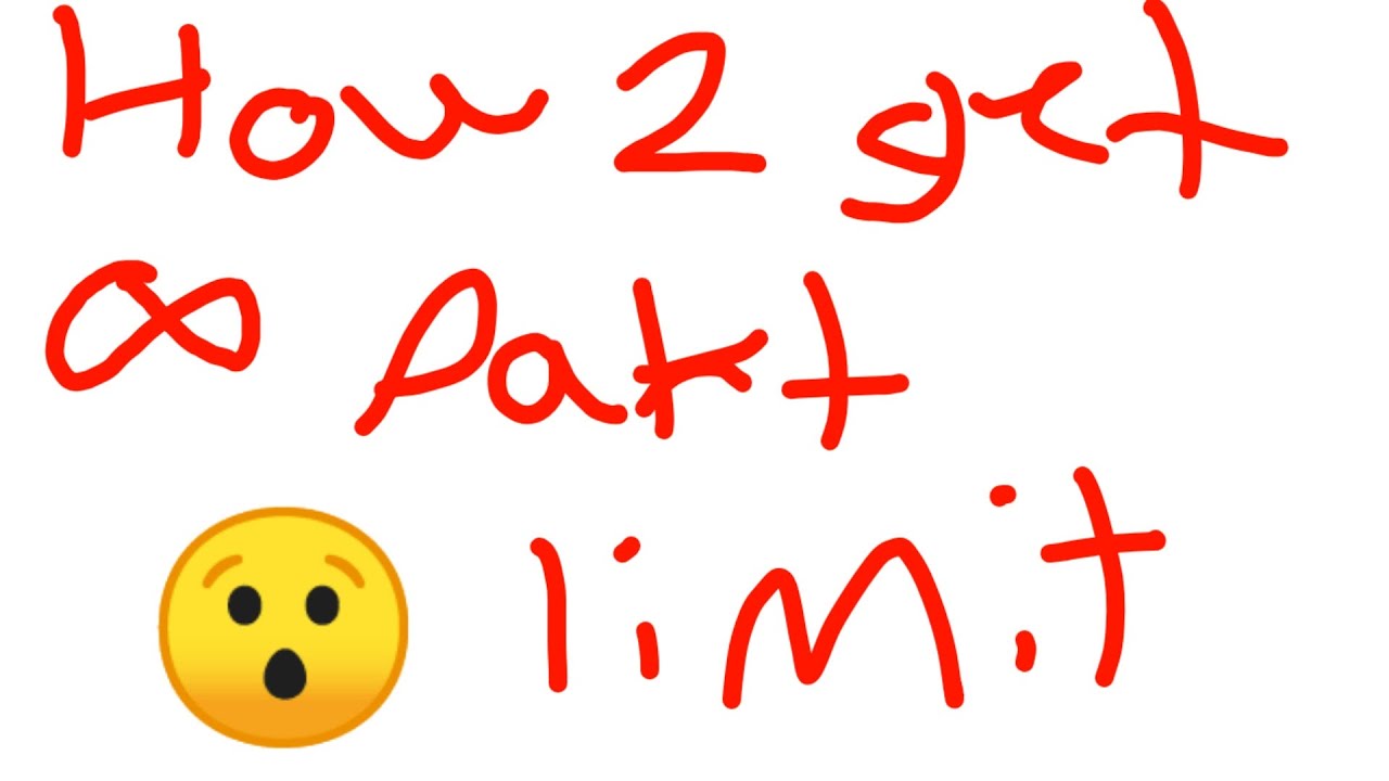 HOW TO GET INFINITE PART LIMIT IN OBBY CREATOR! - YouTube