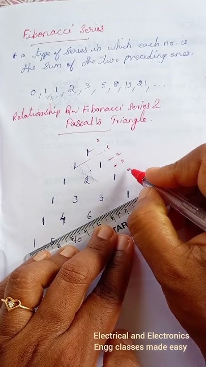 Do you know the relationship between Fibonacci series and Pascal's ...