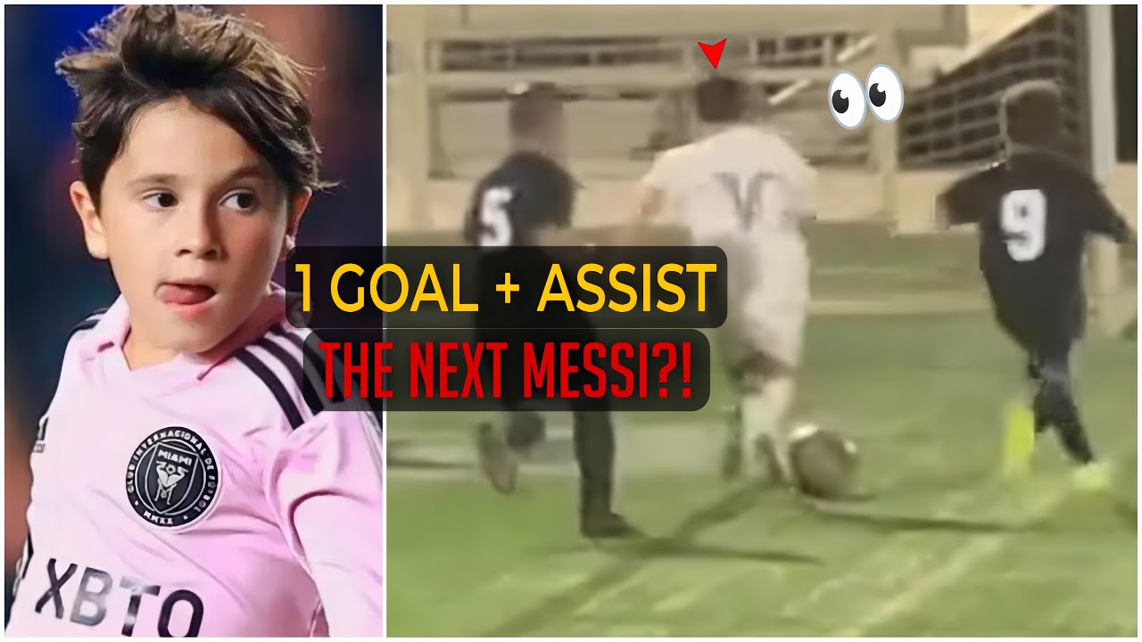 Leo Messi son Mateo Messi in a match vs Miamirush Fc 💪 1 GOALS + 1 ...