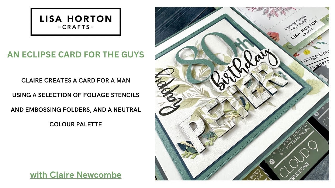 CLAIRE CREATES AN ECLIPSE CARD FOR A GUY USING A SELECTION OF LHC ITEMS ...