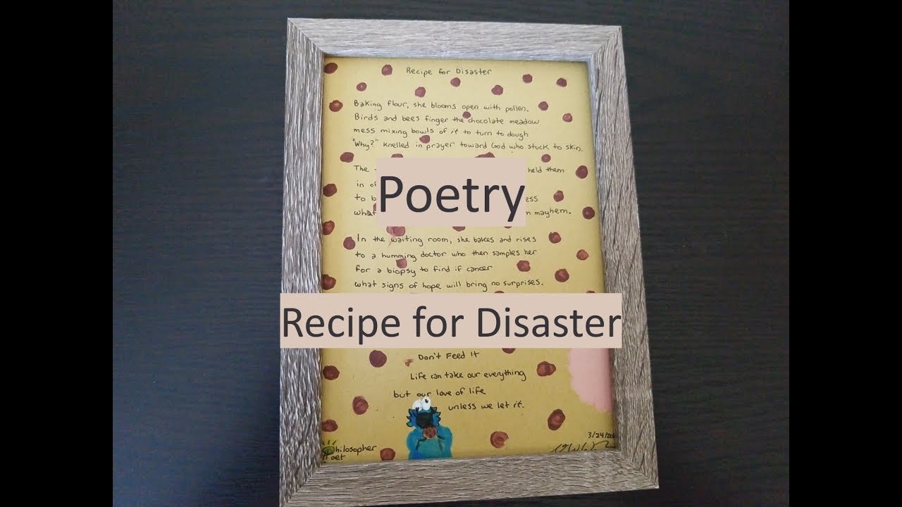 RECIPE FOR DISASTER | POEM ABOUT CANCER AND FAITH | SPOKEN WORD POETRY ...