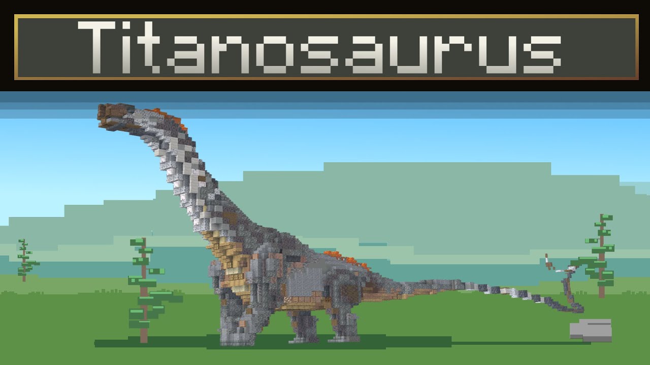 Minecraft | How To Build: Titanosaurus (Jurassic World Rebirth) [1.5x ...