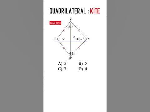 Review on Quadrilaterals : KITE #math #geometry #mathematics - YouTube